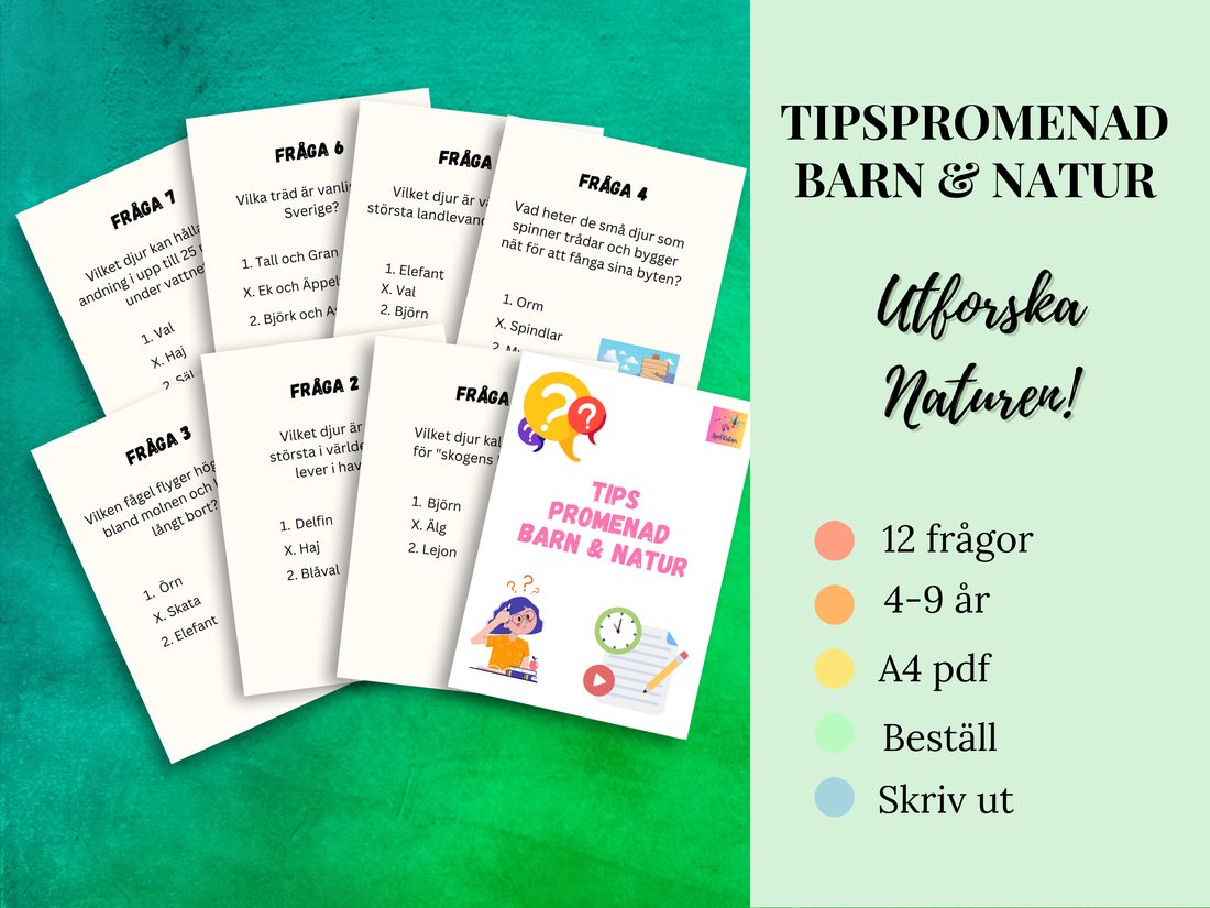 Tipspromenad Barn & Natur, lär känna naturen! – Spelrutan