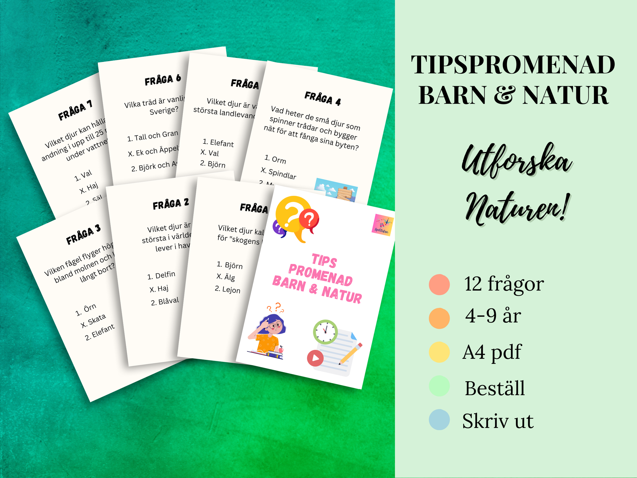 Tipspromenad Barn & Natur, lär känna naturen! – Spelrutan