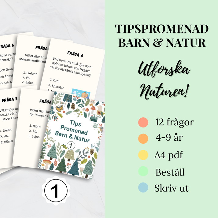 Tipspromenad Barn & Natur 1, lär känna naturen! – Spelrutan